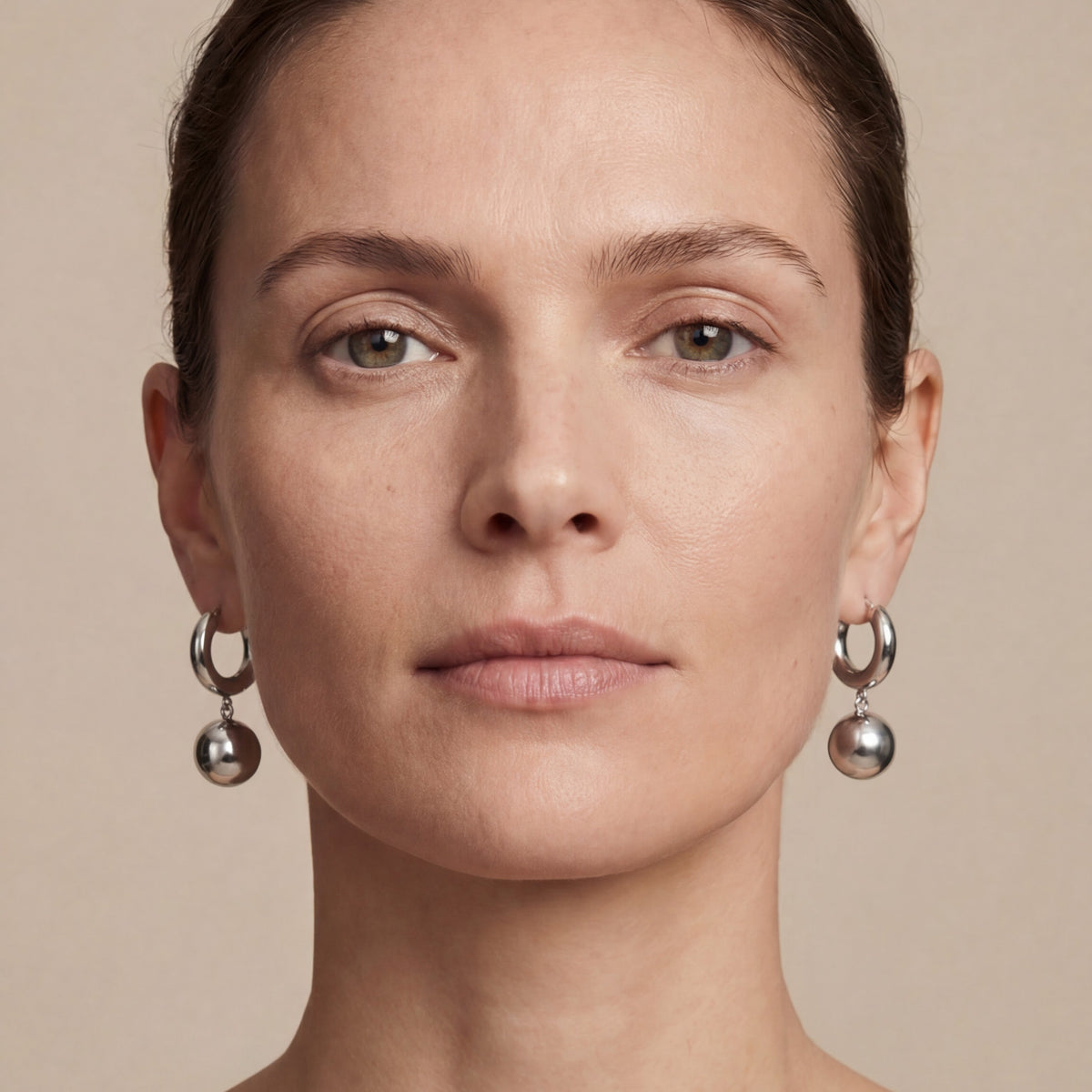Earrings in Silver – Sphere Hoops | Blue Billie – BLUE BILLIE