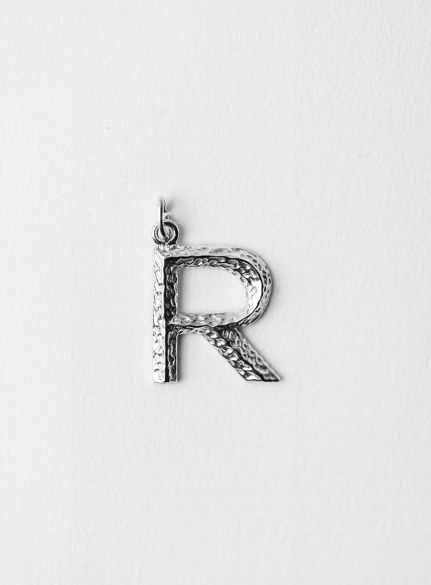 Signature Letter R Silver – BLUE BILLIE